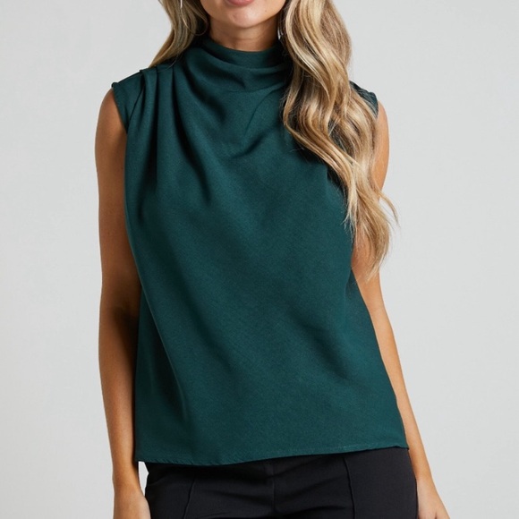 Showpo. | Tops | Nwt Showpo Top In Forrest Green | Poshmark